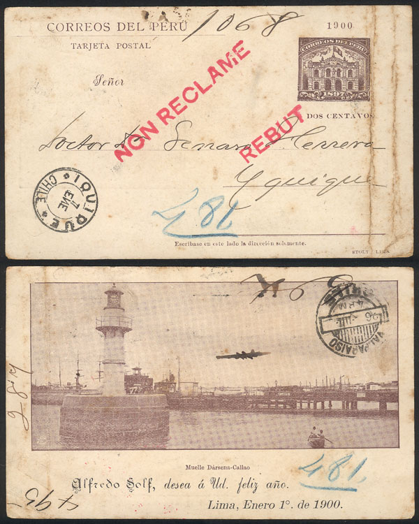 Stamp Auction - Peru Postal stationery - Auction #1928 WORLDWIDE ...