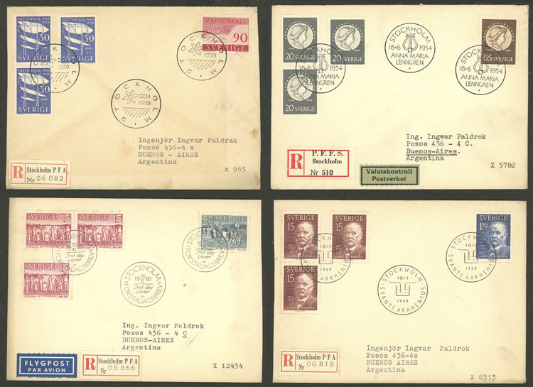Stamp Auction - Sweden postal history - Auction # 2317 WORLDWIDE ...